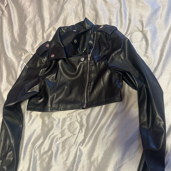 Jackets & Coats | Crop Leather Jacket | Poshmark